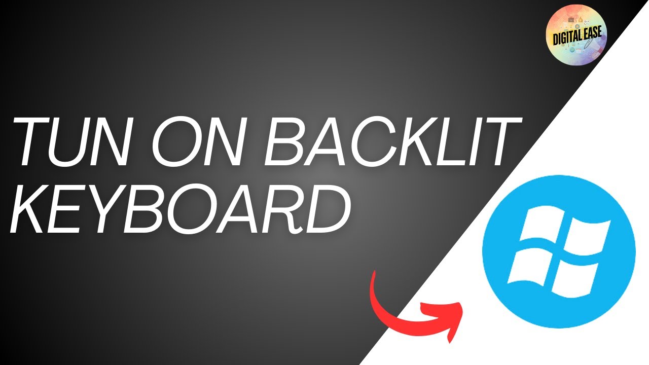 How To Tun On Or Fix Backlit Keyboard (2 Methods) - YouTube