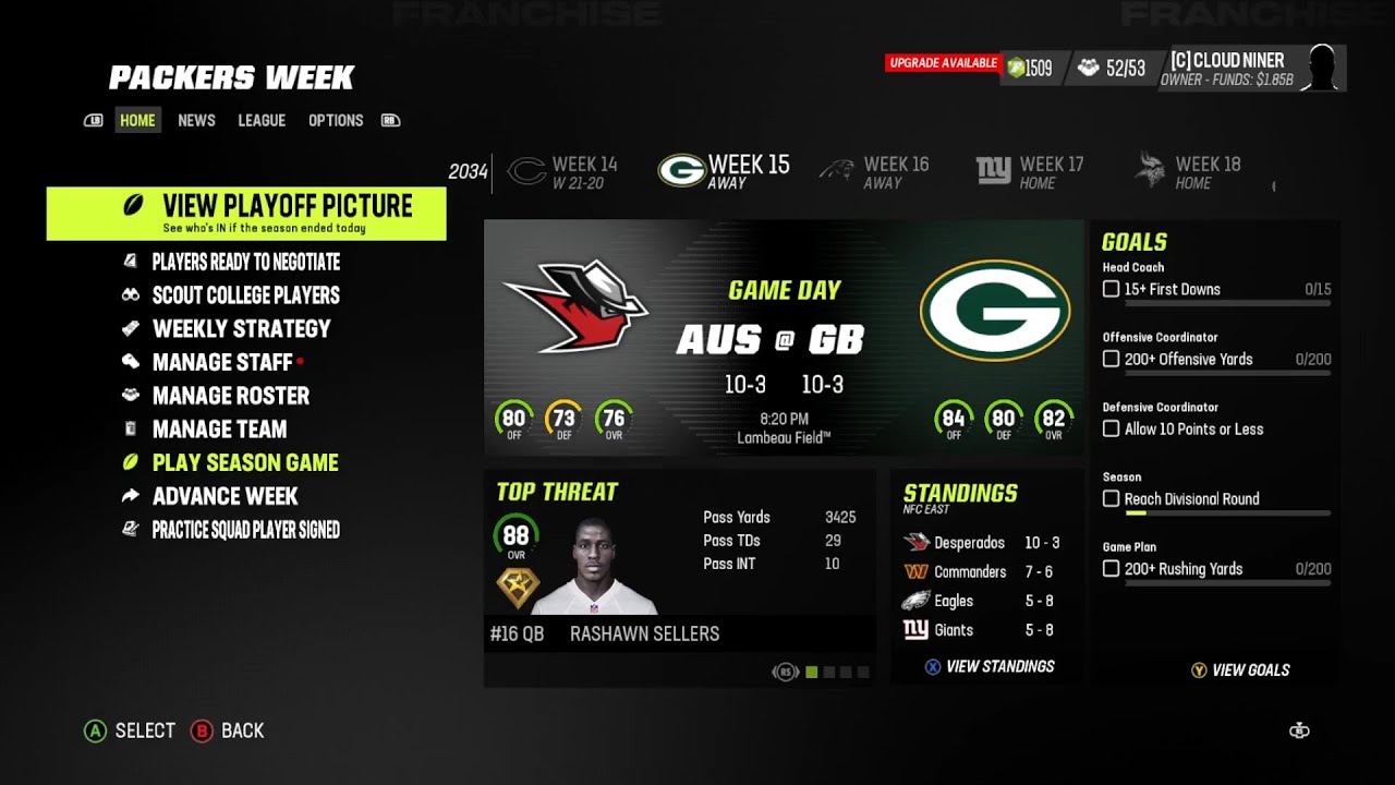 MADDEN NFL 23 10 YEARS LATER COWBOYS RELOCATED AUSTIN DESPERADOS MADDEN ...