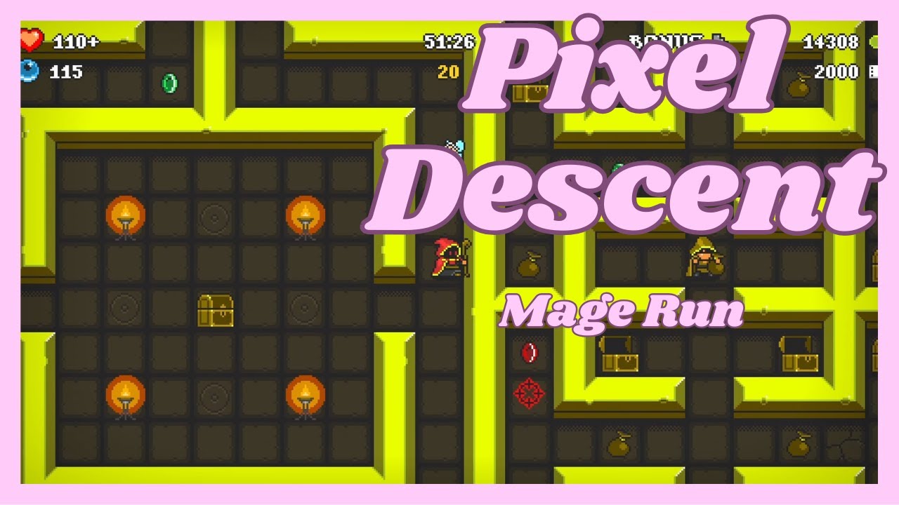 Pixel Descent - Mage Run - YouTube