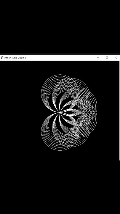Beautiful Design Using Python Turtle Shorts Python Programming Codingshortvideo Youtube