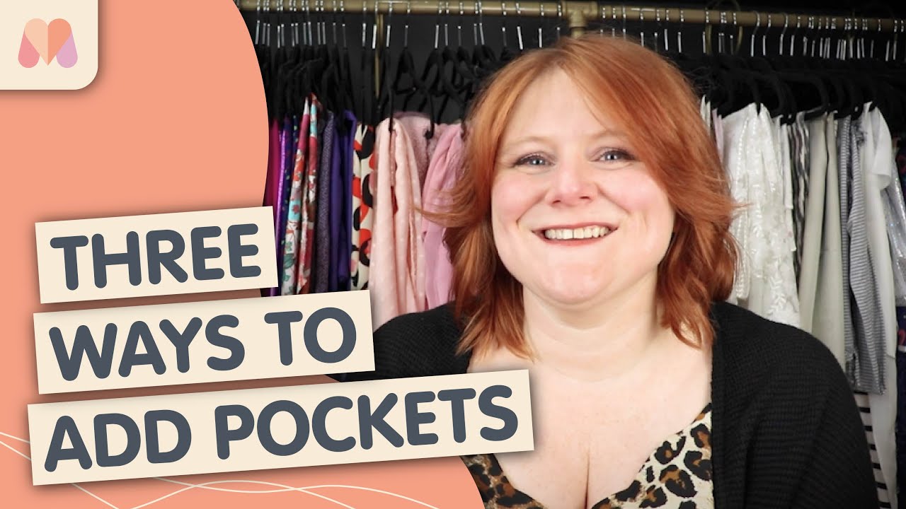 Sewing Tutorial: 3 Different Ways to Add Pockets to Your Garments - YouTube