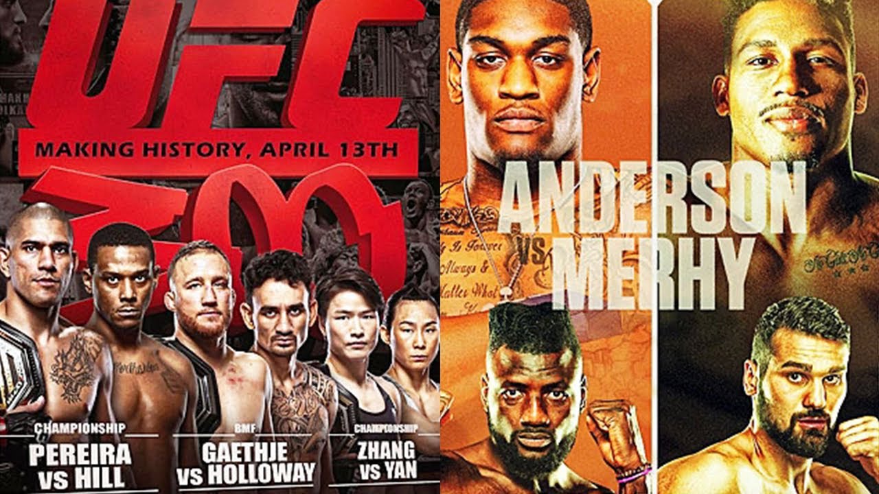 UFC 300 Pereira vs Hill FULL FIGHT COMMENTARY plus Jared Anderson vs ...