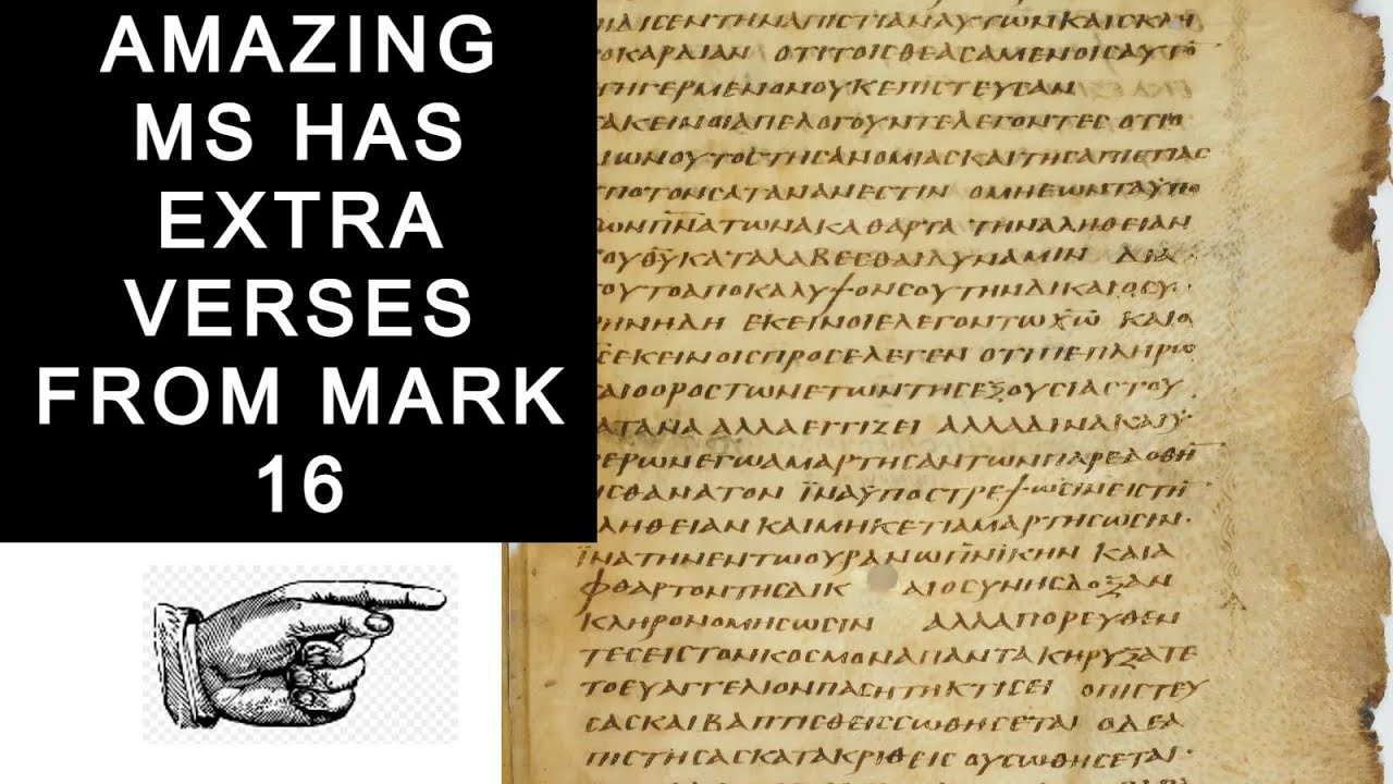 MARK 16 TEXT VARIANTS - AMAZING HIDDEN MS- GA032 REVEALS LOST DIALOGUE ...