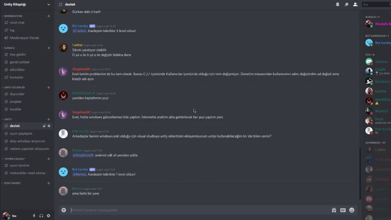 UNITY - DİSCORD SUNUCUMUZ AÇILDI ! - YouTube