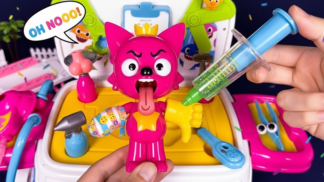 14 Minutes Satisfying with Unboxing Cute Pinkfong Doctor Toys ...