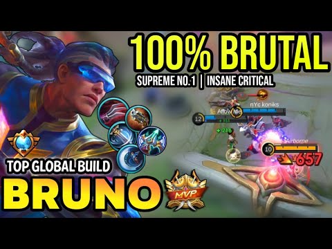 BRUNO BEST BUILD 2024 | TOP GLOBAL BRUNO GAMEPLAY | MOBILE LEGENDS ...