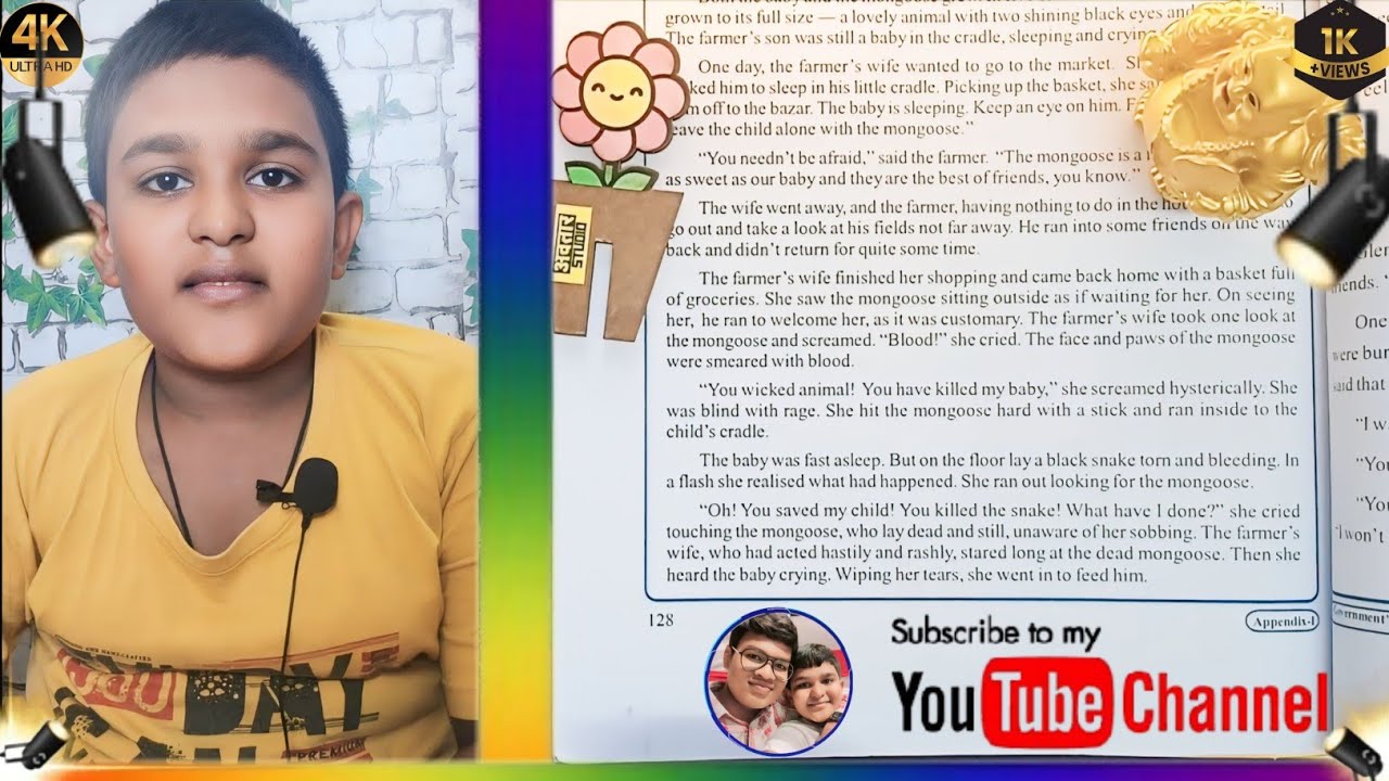 Reading English: The Friendly Mongoose 🦦📚 | Class 6th | Ashwith Reddy ...