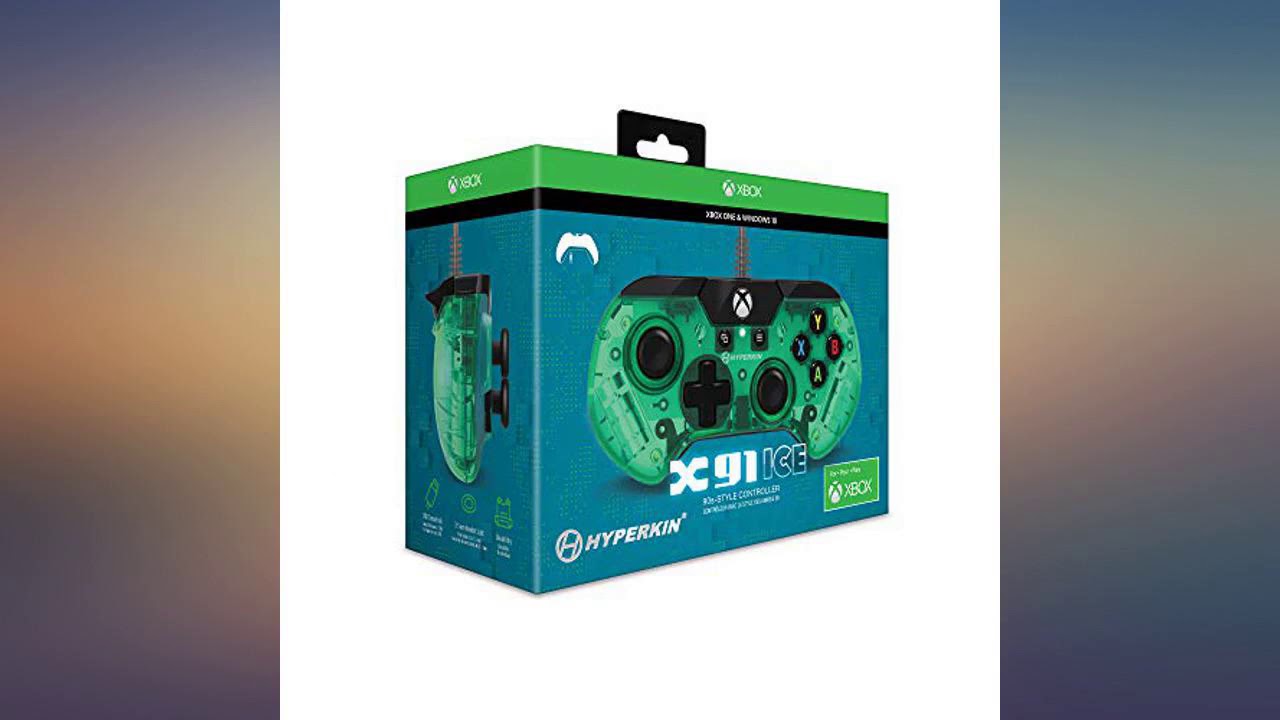 Hyperkin X91 Ice Wired Controller for Xbox One// Windows 10 PC (Aqua ...