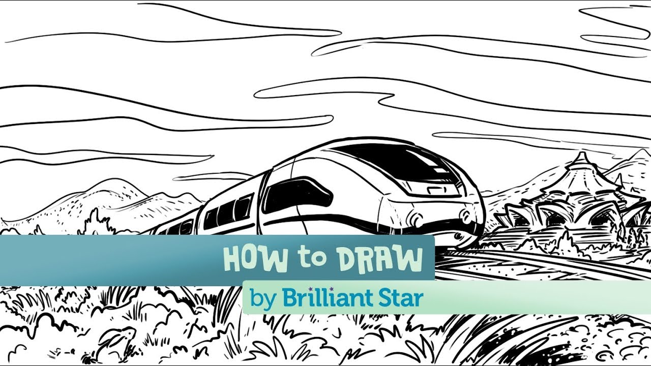 How to Draw A Train: A Brilliant Star Series - YouTube