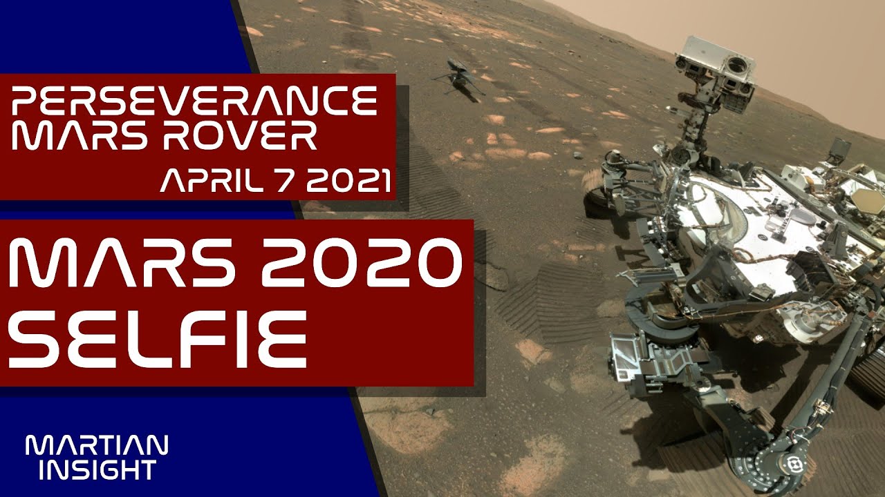 Perseverance Rover and Ingenuity Helicopter take Selfie on Mars - YouTube