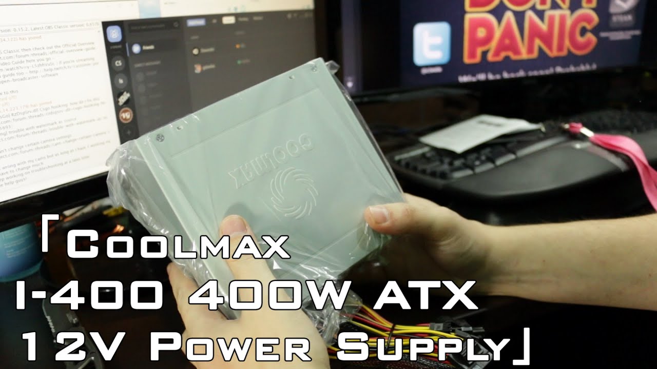 Unboxing: Coolmax I-400 400W ATX 12V V2 0 Power Supply with 1x 80mm Low ...