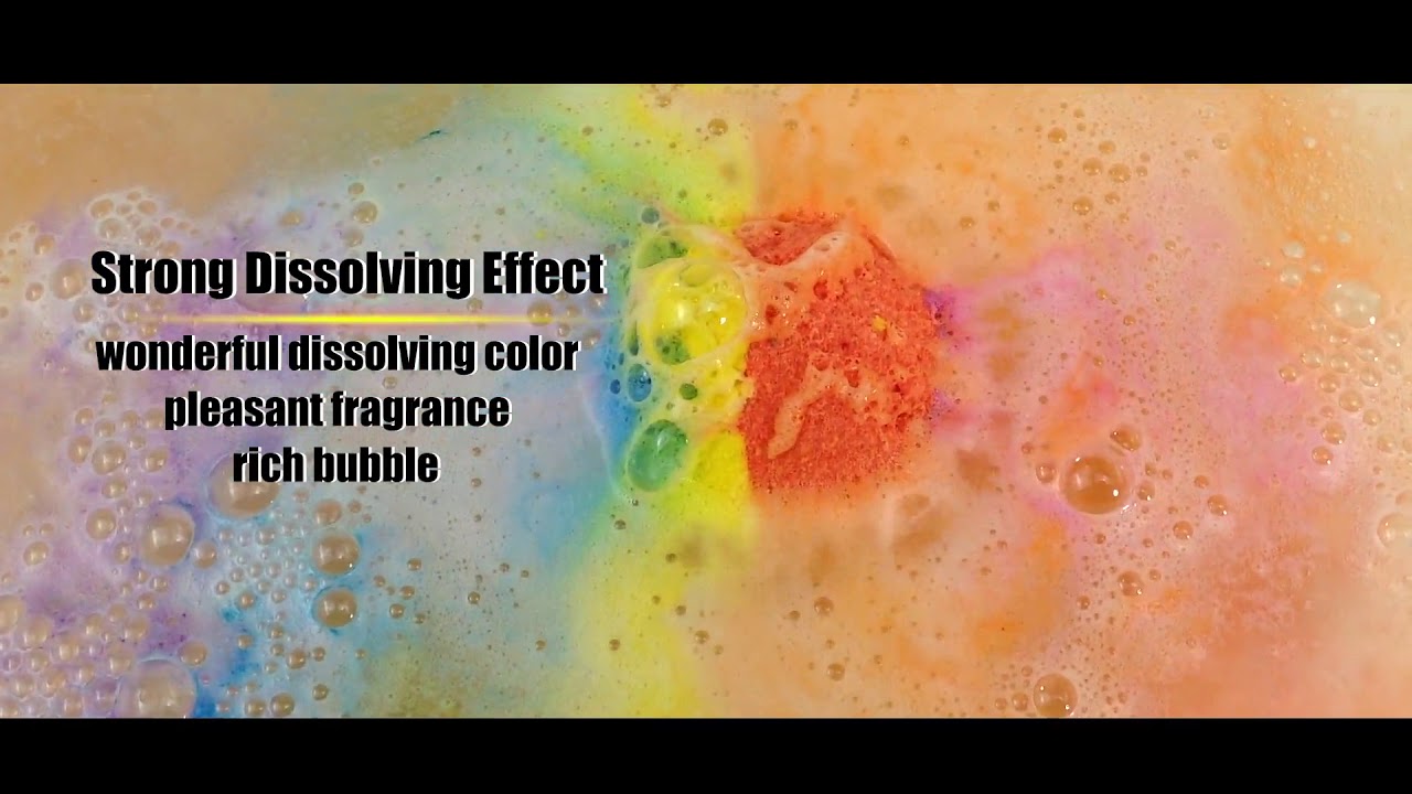 Colorful Rainbow Bomb Bath - YouTube