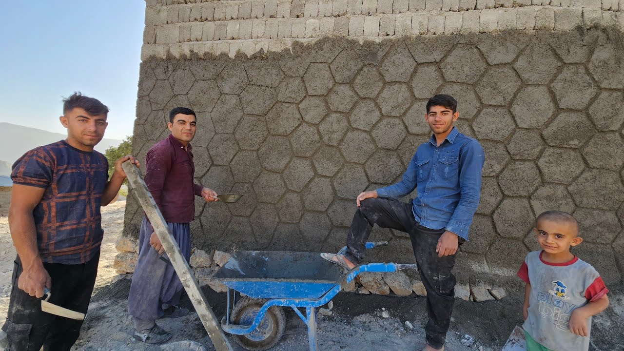 🎨 Nomadic Wall Plaster Art! Master Mohammad’s Cement Masterpiece 🔥 ...