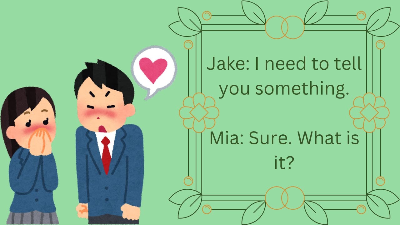English Conversation Between Two Friends: A Love Confession | English ...