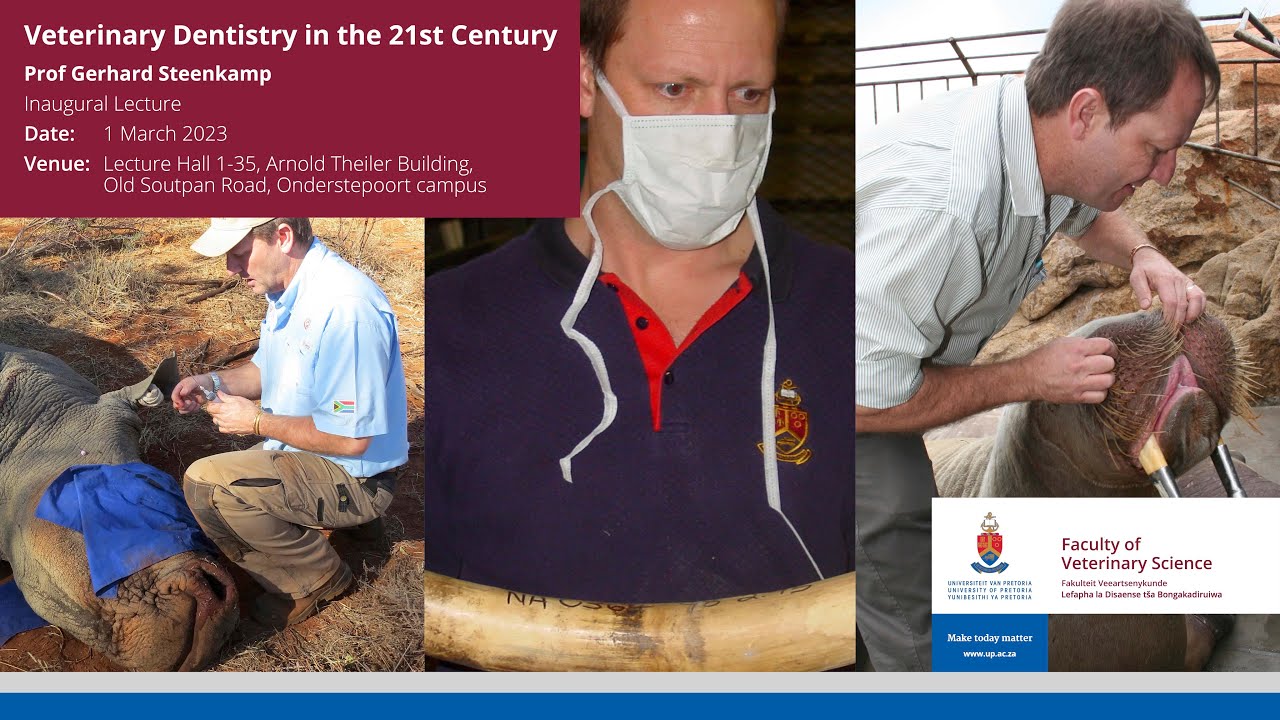 Inaugural Lecture: Prof Gerhard Steenkamp, 1 March 2023, Veterinary ...