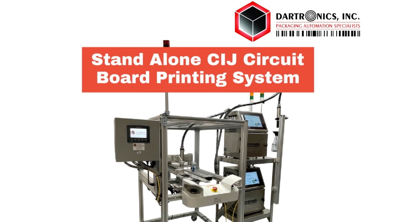 Stand Alone CIJ Circuit Board Printing System - YouTube