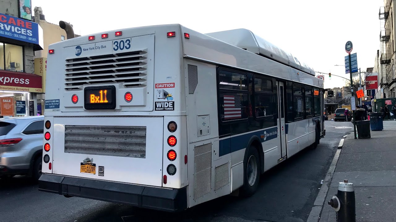 MTA NYC Bus: On Board 2011 New Flyer C40LF #303 Bx11 - YouTube