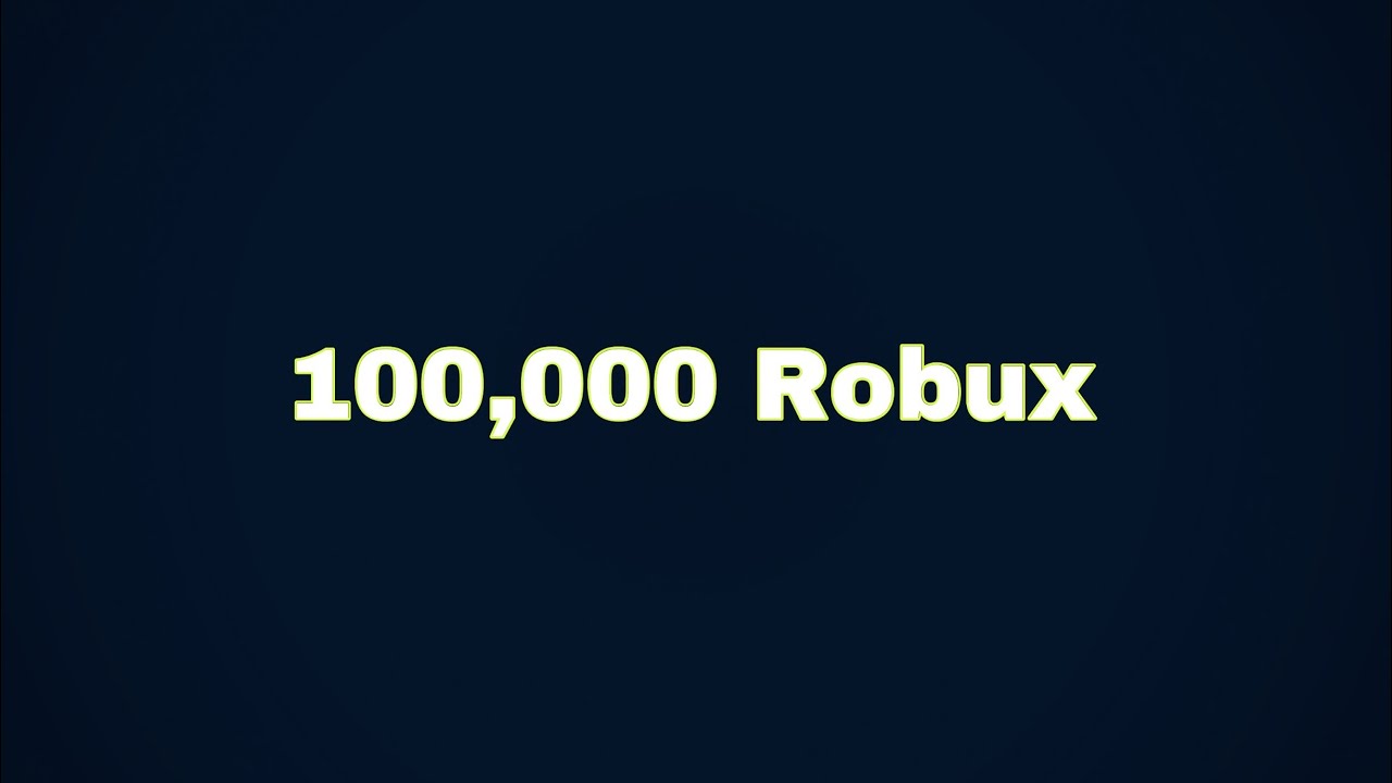 100,000 Robux giveaway (over) - YouTube
