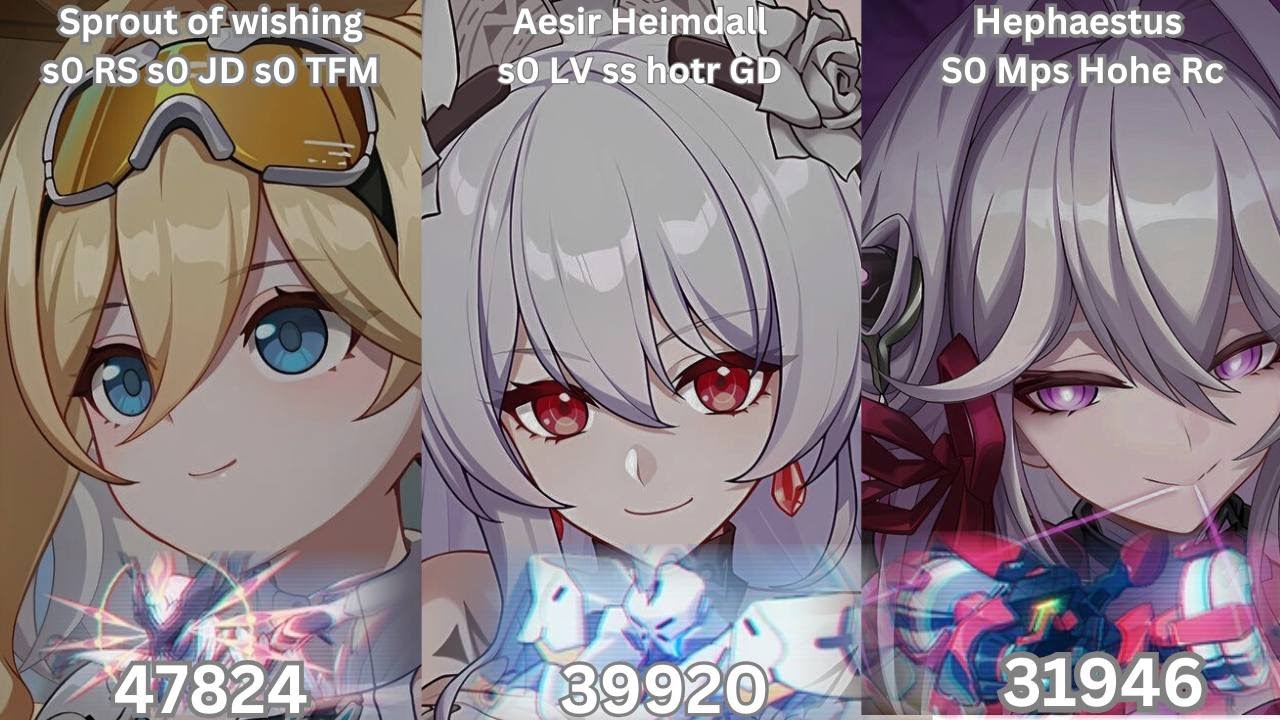 Honkai Impact 3rd Ex: MA - SSS Sprout of Wishing SSS Aesir Heimdall SS Hephaestus - YouTube
