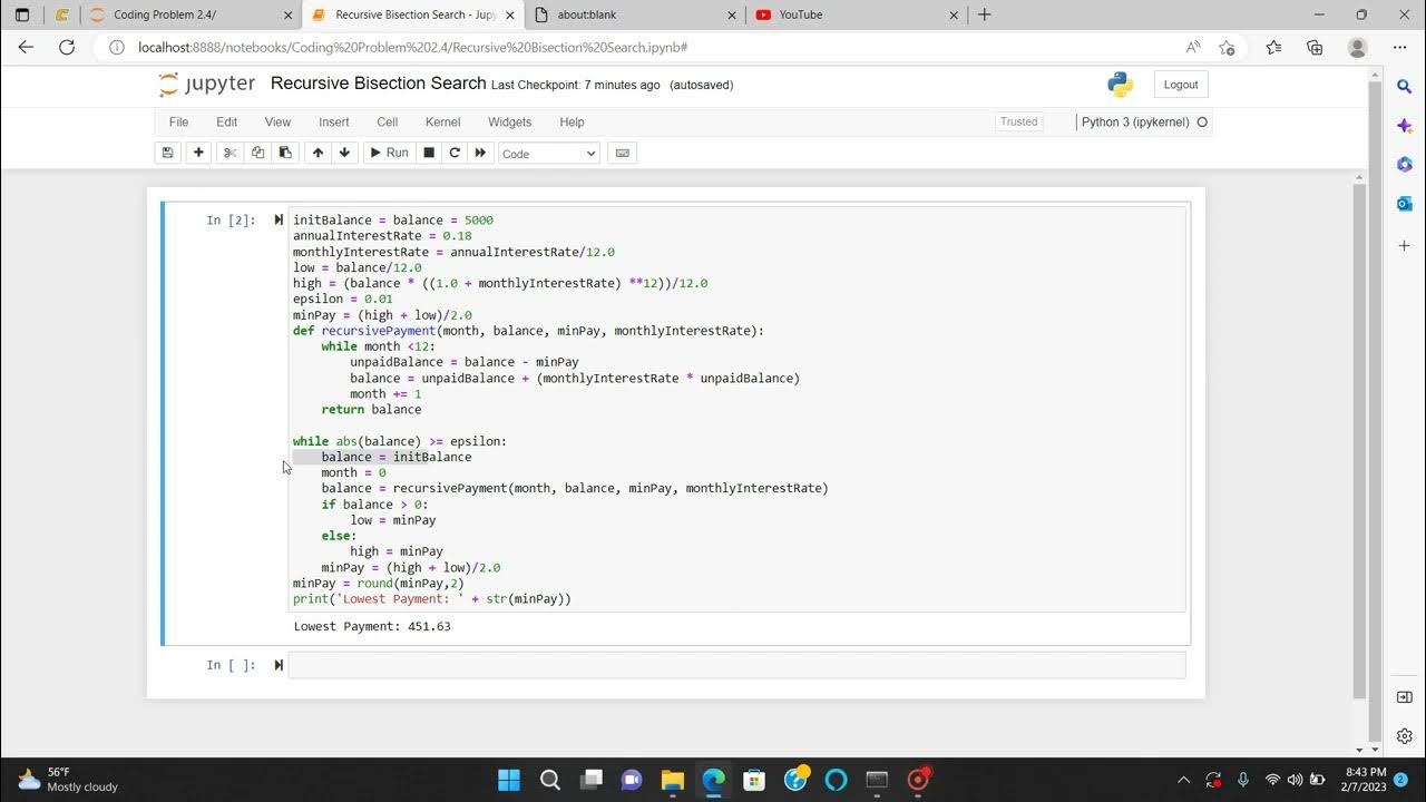 Coding Problem 2.4 Auditory Explanation CPSC 2100 - YouTube