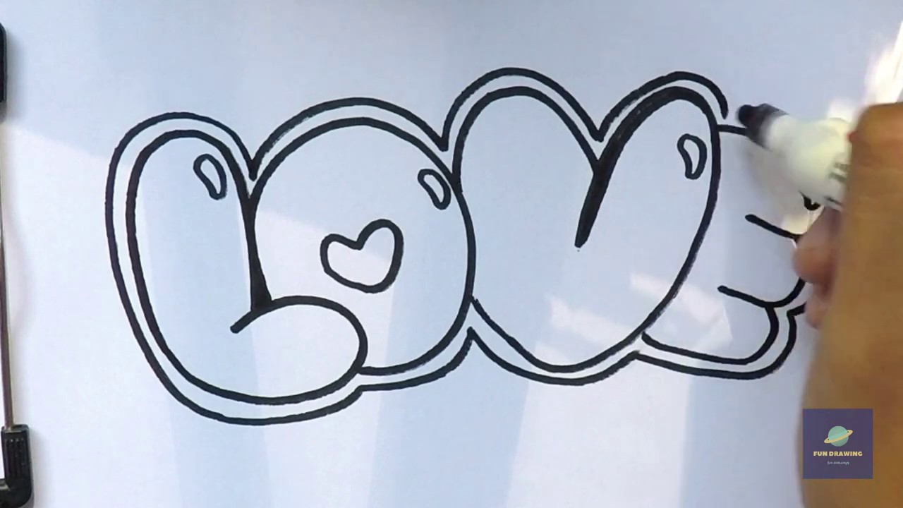 How to Draw love - YouTube