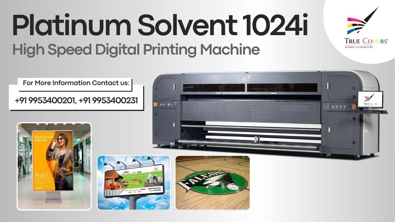 True Colors Platinum Solvent Printer...Platinum 1024i Solvent Printer🔥🔥 ...
