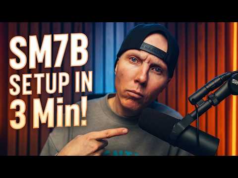 Shure SM7B Setup Tutorial for beginners (In Under 3 Minutes)