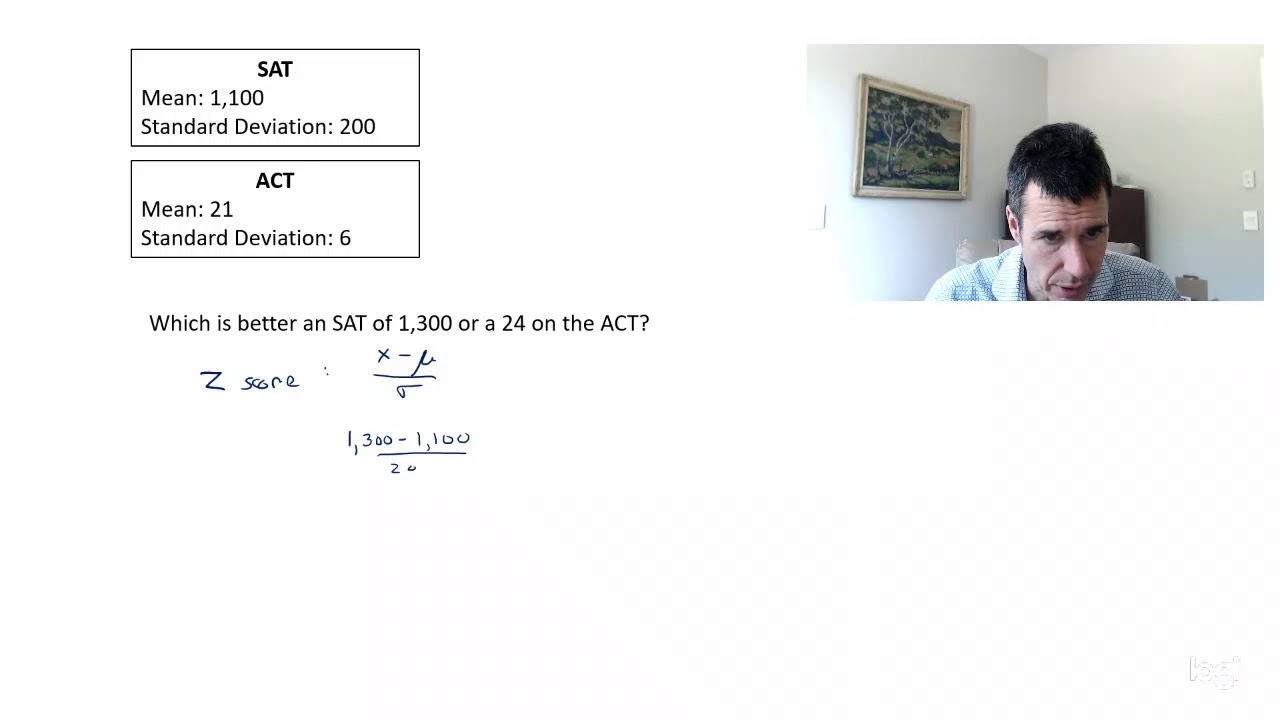 Z Score Example - YouTube