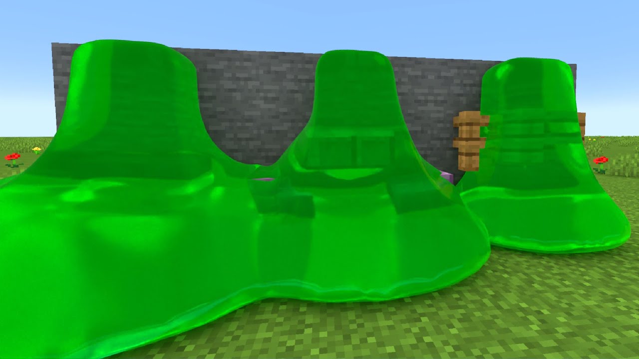 too realistic slime in minecraft - YouTube