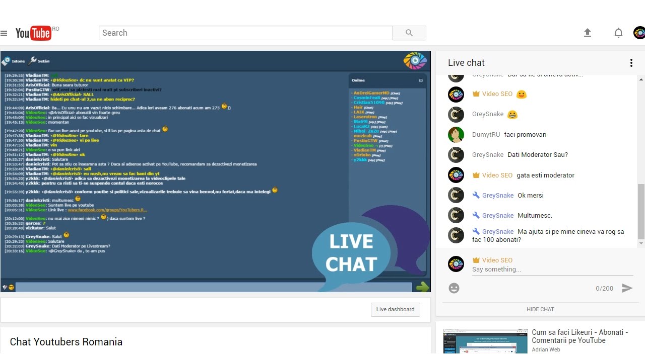 Chat Youtubers Romania - YouTube