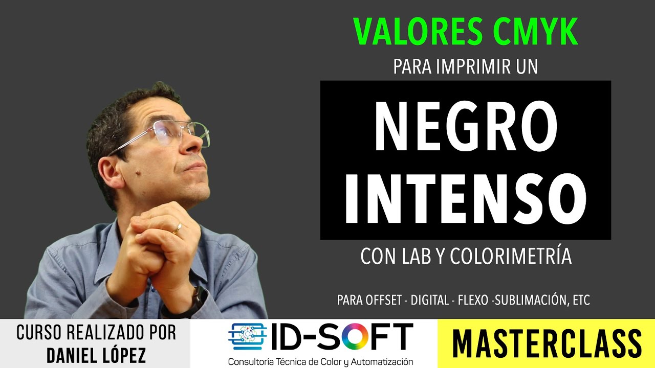 Porcentaje CMYK para Imprimir Color NEGRO INTENSO con CieLab y ...