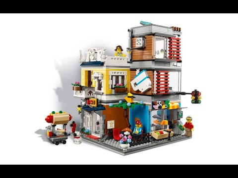 LEGO Creator 3 in 1 Set #31097 Townhouse Pet Shop and Cafe - YouTube