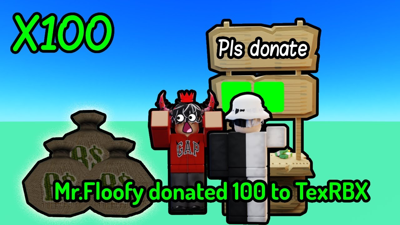 I Donated Everyone In My Server 100 Robux Each! - YouTube