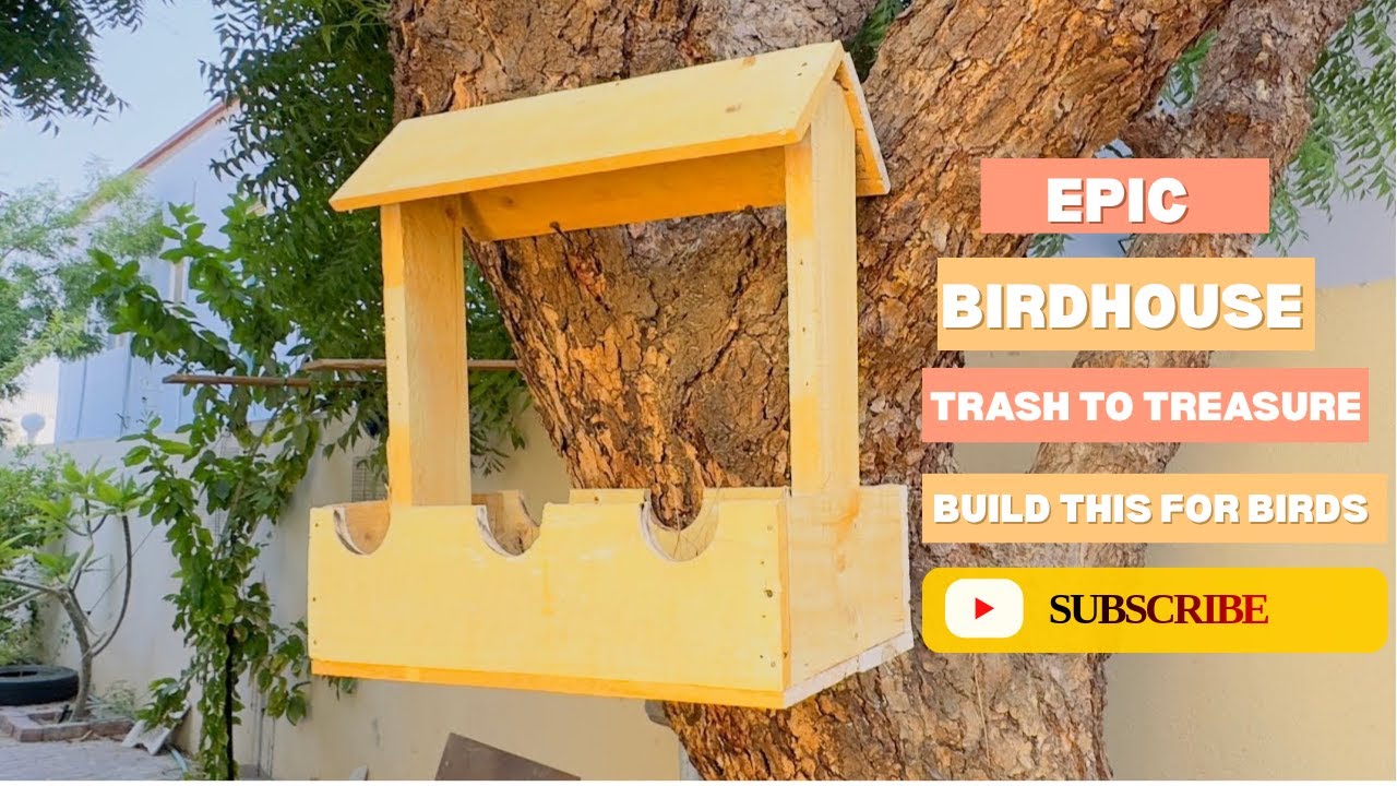 How I Built a Treehouse for Birds Using Just a Wooden Pallet # ...