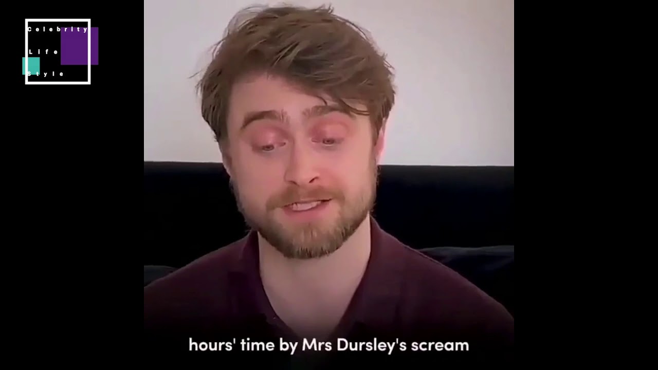 Daniel Radcliffe Reading Harry Potter - YouTube