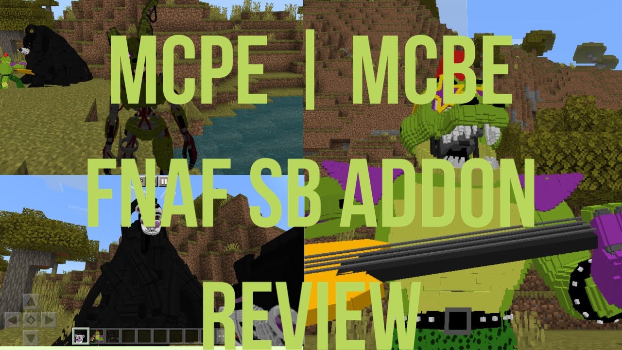 MCPE | MCBE FNAF Security breach addon review - YouTube