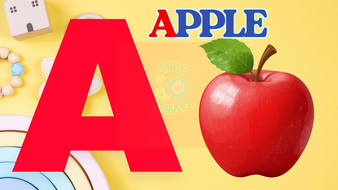 A is for Apple 🍎 : 🎤 Sing and Learn 📚 Phonics Sounds | Nursery Rhymes ...
