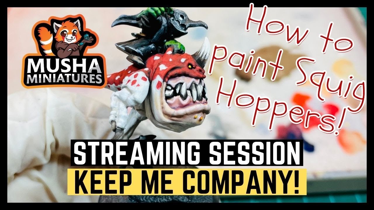 #02 How to Paint Squig Hoppers! [+TMM & Greenskin] Painting Streaming ...