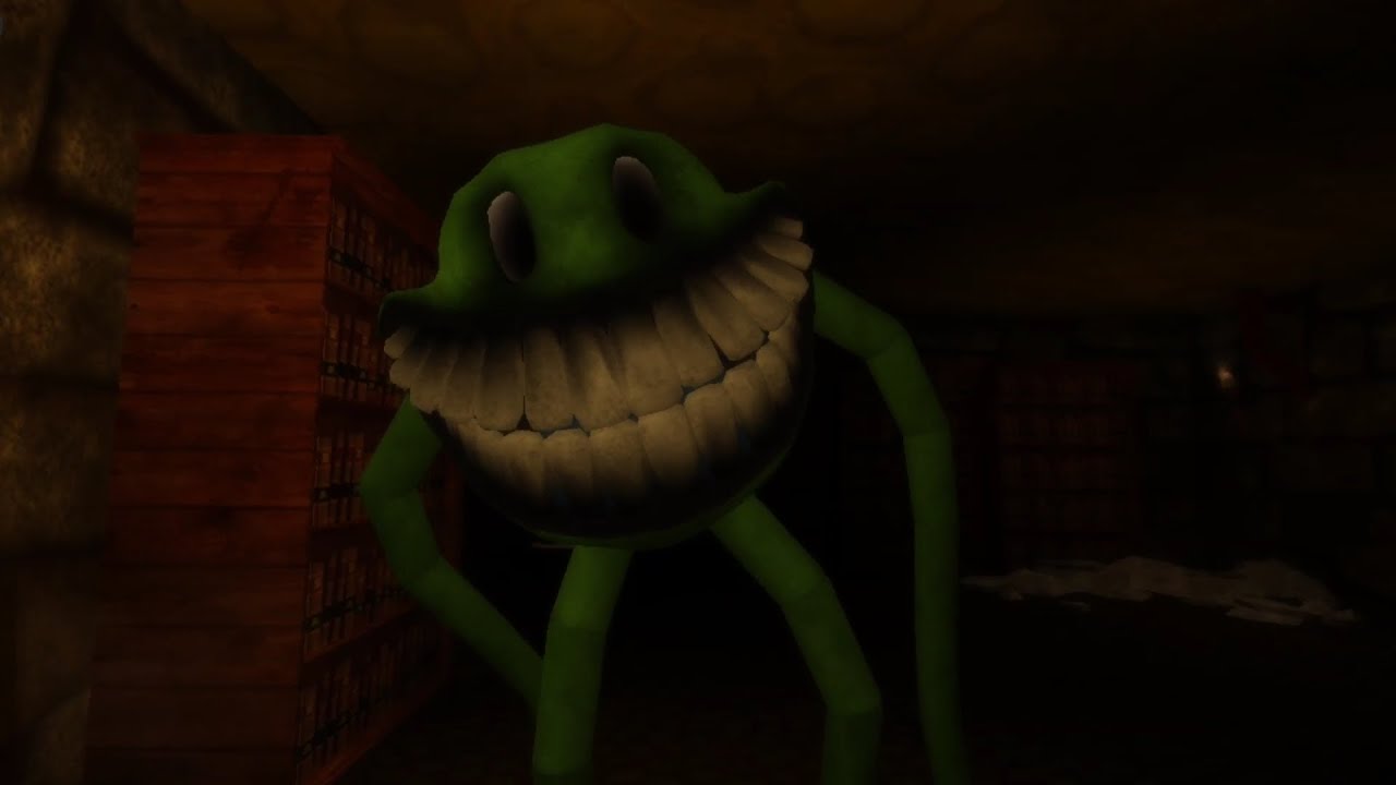 Weird Green Smiling Thing Gameplay | (Roblox) | (Pillar Chase 2) - YouTube