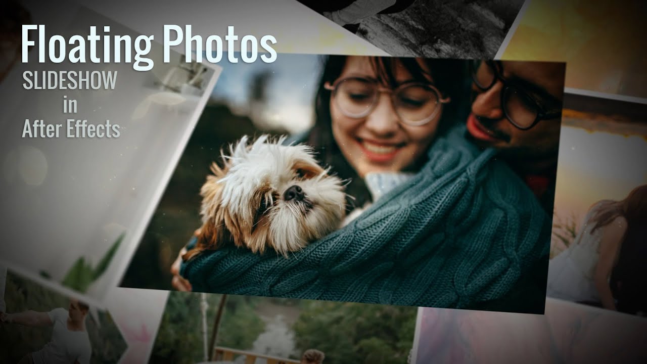 Floating Photos Slideshow in After Effects Tutorial - YouTube
