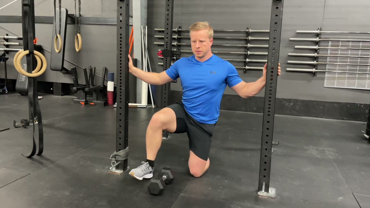 Half-Kneeling Hip Hover Over Object - YouTube