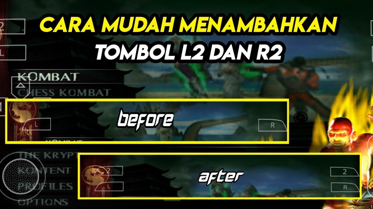 Cara Mudah Menambahkan Tombol L2 R2 di PPSSPP - YouTube