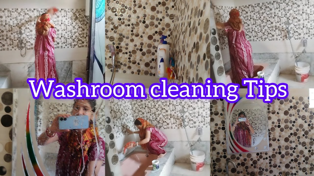 Washroom deep cleaning Tips| How I deep clean my wash room| # ...