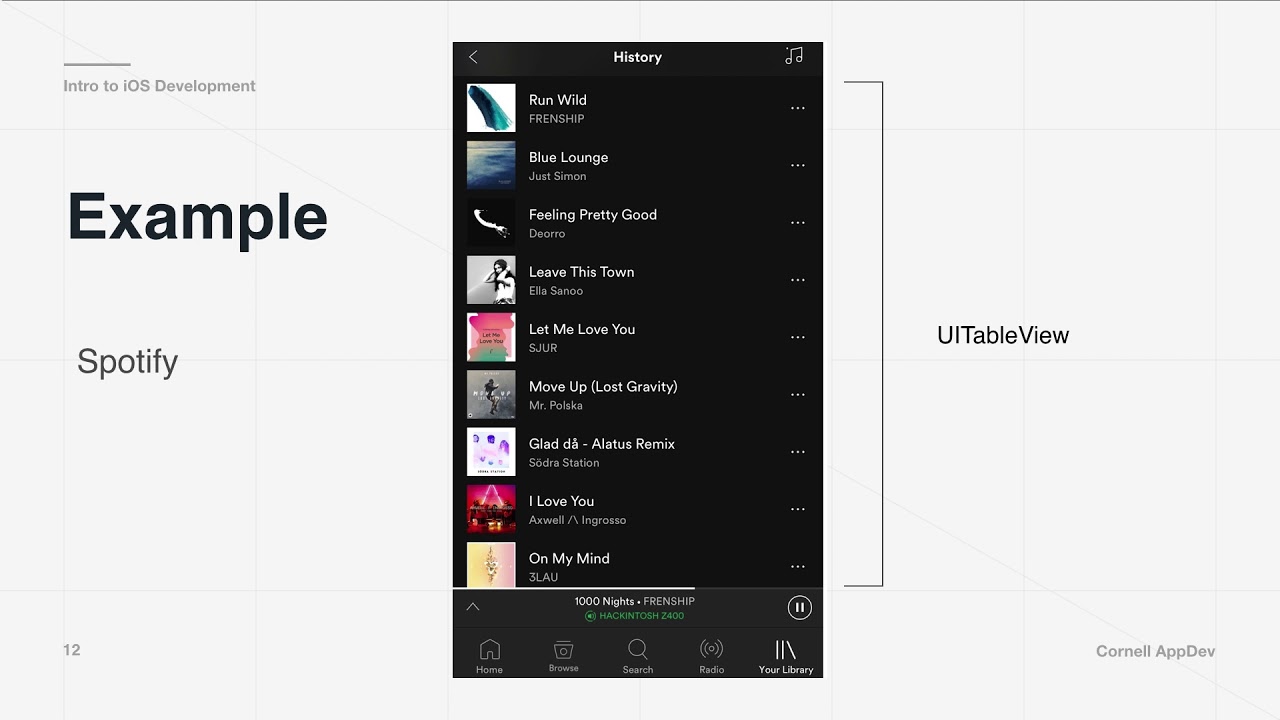 Intro To Ios Development Lecture 4 Uitableview Youtube