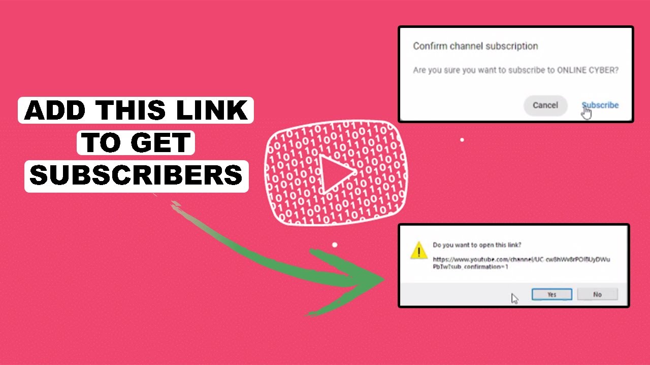 Creat a YouTube Subscription Link to get subscribers for your Channel ...