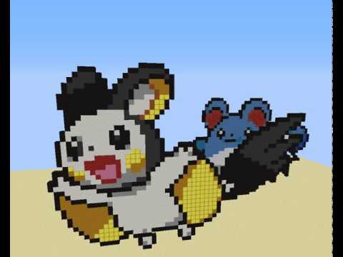 pixel art #2 Emolga - YouTube