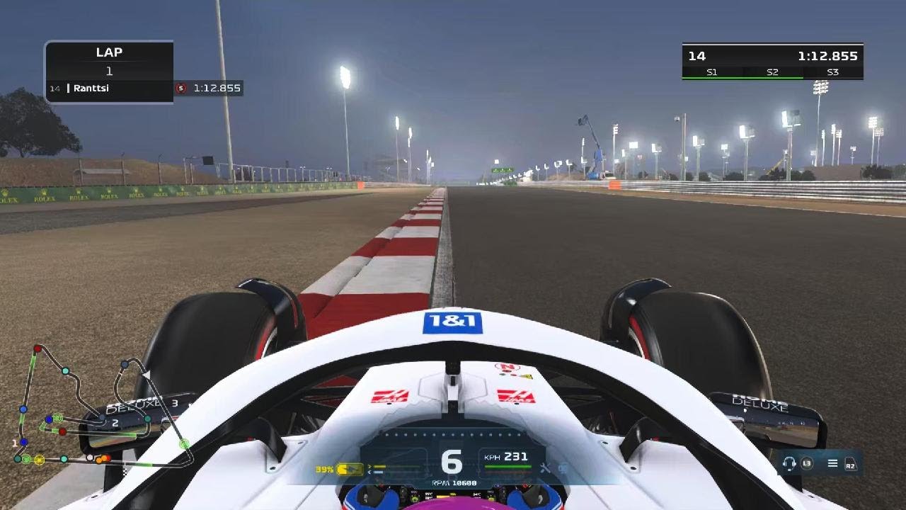 F1 22 dry tier 4 qualifying in bahrain - YouTube
