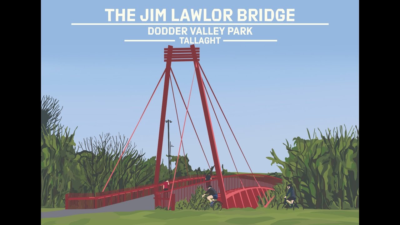 The Jim Lawlor Bridge, Dodder Valley Park, Tallaght - YouTube