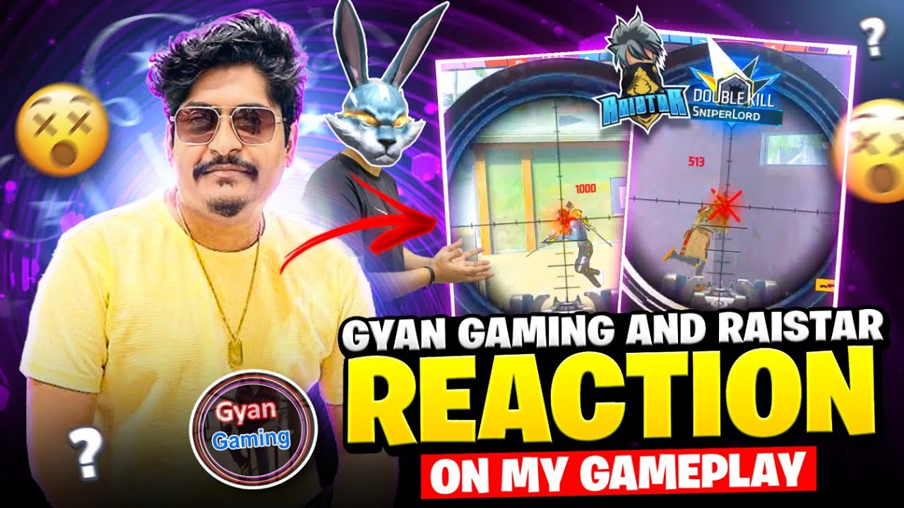 Gyan Gaming Reacts to My Epic Free Fire Gameplay 😍🔥@RaiStar @GyanGaming ...
