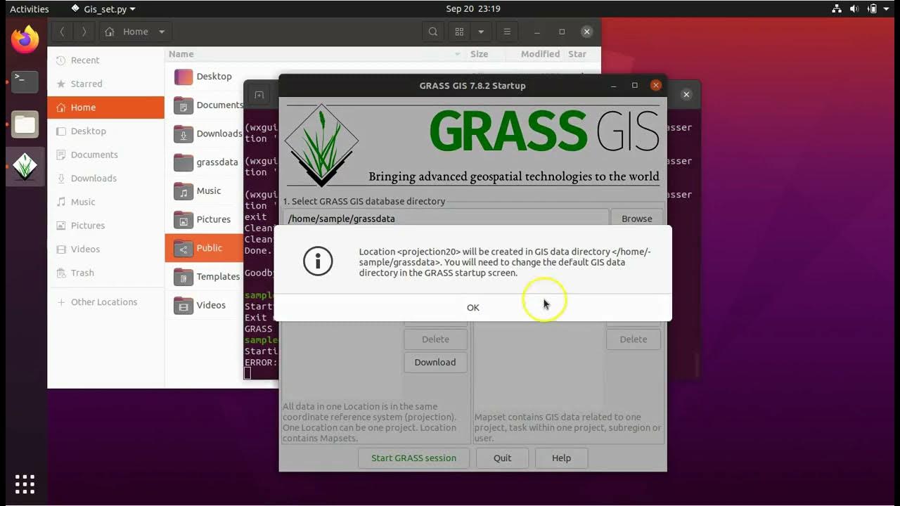 Vector buffering and clipping using GRASS GIS - YouTube